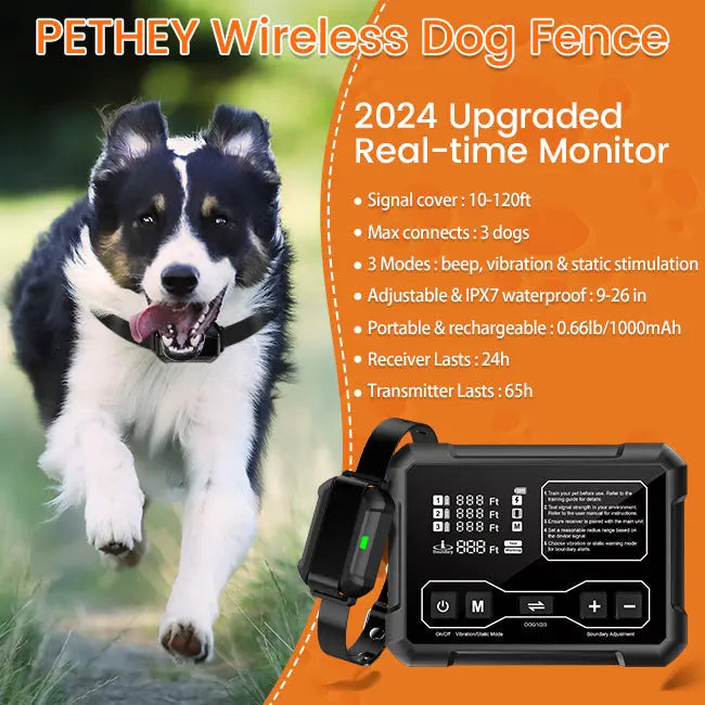 Electronic Fence-Wireless Electric Fence for Dogs – PETHEY